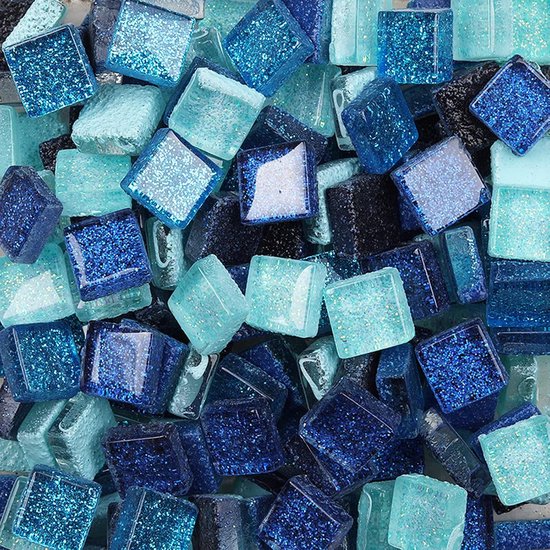 Gemengde Kleur Glas Mozaïek Tegels Vierkante Glitter Crystal Mozaïek ...