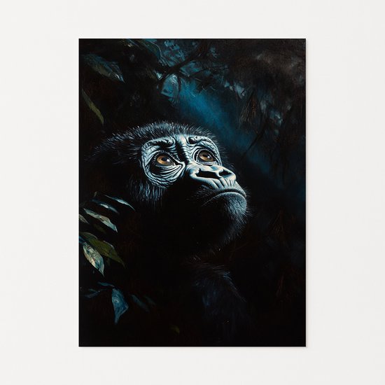 Gorilla muurdecoratie - Wanddecoratie modern - Design posters - 100x150 ...