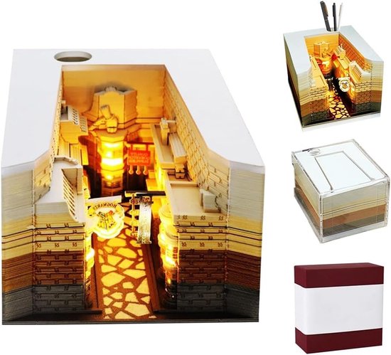 3D Calendar Tear-off 2026, 3D Calendar 2026, 3D Notepad with Light ...