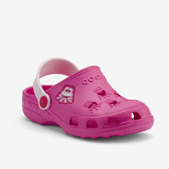 Kid’s clogs coqui little frog lt. fuchsia/pale pink 23/24 | bol