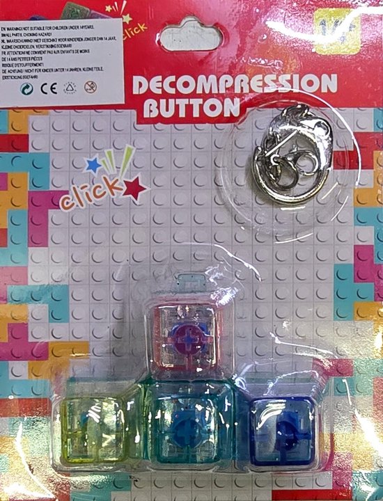 Fidget Toy Toetsenbordklikker met LED-licht en Fidget Clicker-Knop ...