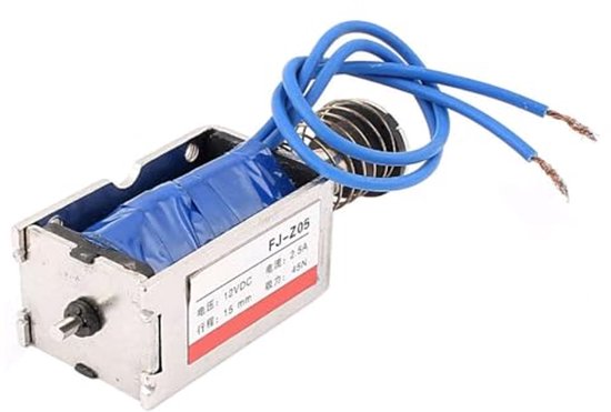 FJ-Z05 DC 12V 2.5A magnetische solenoïde 45N 15mm opendrukframe ...