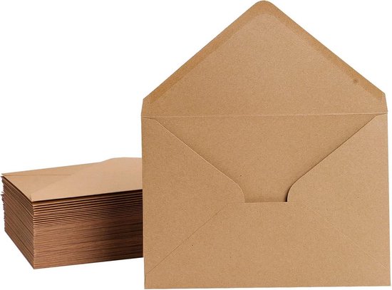 30 Kraft Enveloppen Bruin C6 Formaat (125x175mm) voor Kaarten en ...