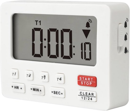 60 Minuten Timer Groot Scherm, Digitale Keukentimer, Magnetische ...