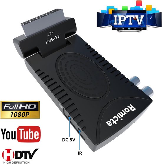 DVB-T2 H.265 HEVC FTA Full HD PVR Decoder Digitale Terrestrische TV ...