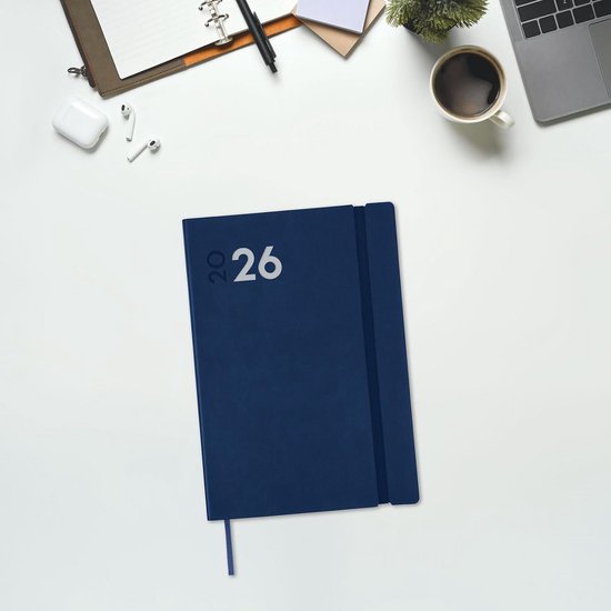 Agenda 2026 Weekoverzicht Jaarplanner Januari t/m December Blauw ...