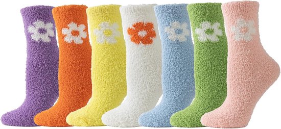 Dames Fluffy Sokken - Ultrazacht en Comfortabel - 5,6,7 Paar | bol
