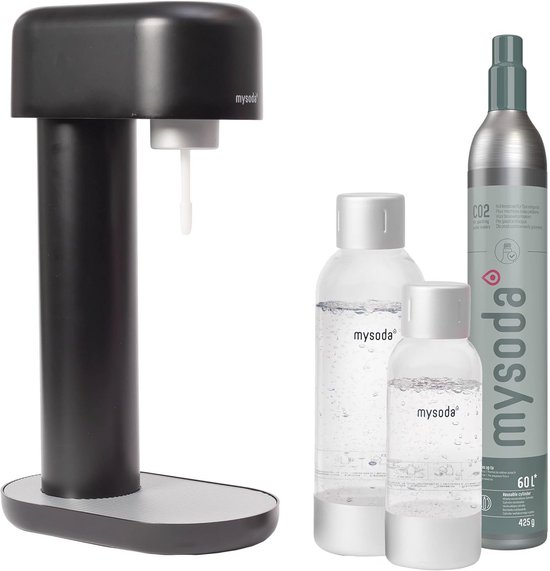 Aluminium bruiswatermaker met premium waterflessen en CO2-cilinder ...