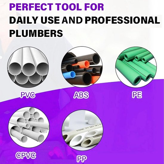 E-Ambar - Professionele pijp ruimer en ontbramen tool voor sanitair PVC ...