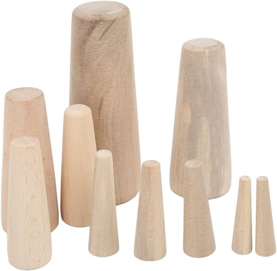 Green Glow - Conische houten bungs 10 stuks voor marine boot, taps ...