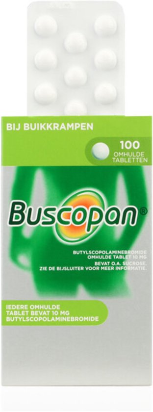 Buscopan Omhulde Tabletten 10mg - 2 x 100 tabletten | bol
