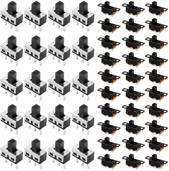 Mini Switch 3 Pole Micro Switch met 2 Posities - Vertical Panel Mount ...