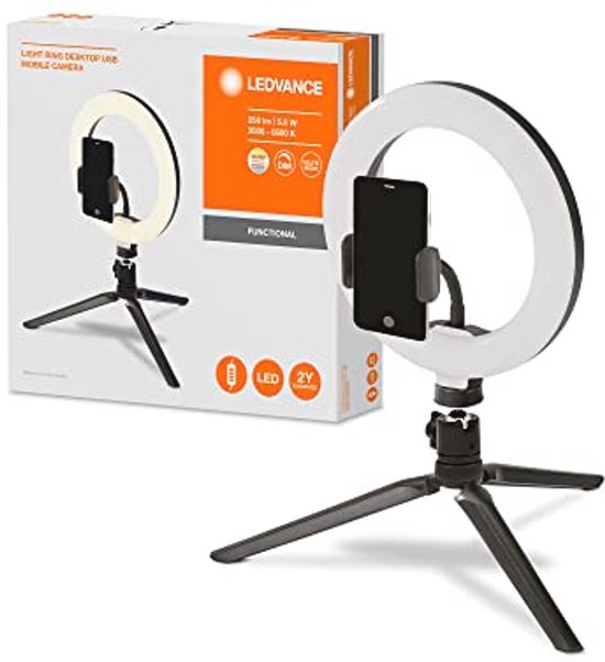 Dimbare LED Ringlicht met Statief en USB-aansluiting - 72 LEDs, 3000 ...