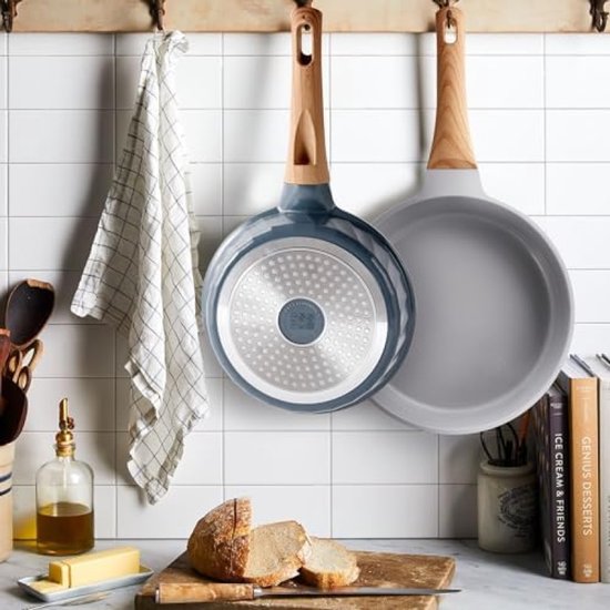 Gravora 3-delige pannenset met keramische coating voor gelijkmatig bakken | bol