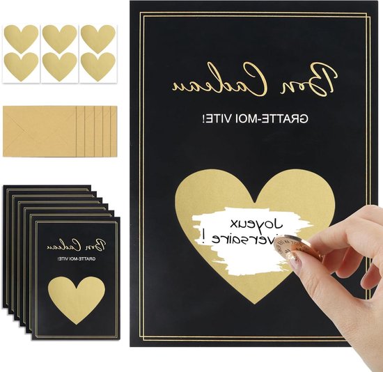 Kraskaarten voor Cadeau, 6-delige set met Verrassende Designs | bol