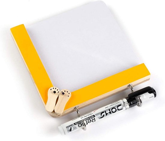 Houten To-Do Checklist Magneetbord voor Koelkast met Handgemaakte Mini ...