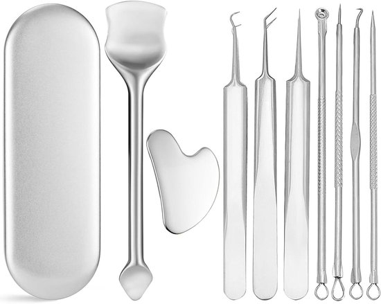 Nordivar - Gua Sha tool voor mee-eters, comedonen en puistjes -... | bol