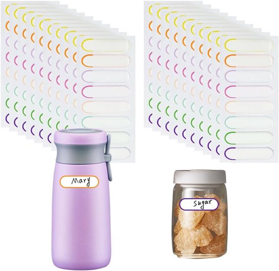 Waterdichte naamlabels - 160 zelfklevende labels voor ...