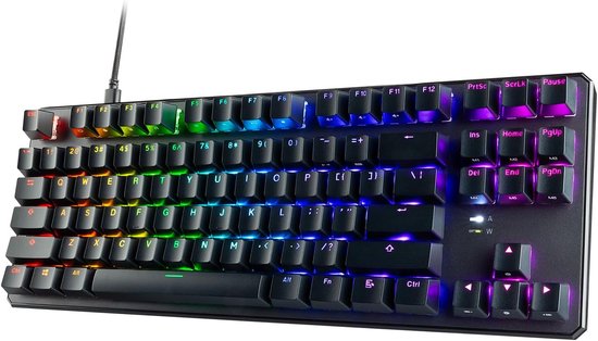 Mechanisch RGB-toetsenbord met 87 toetsen US-indeling, verwisselbare ...