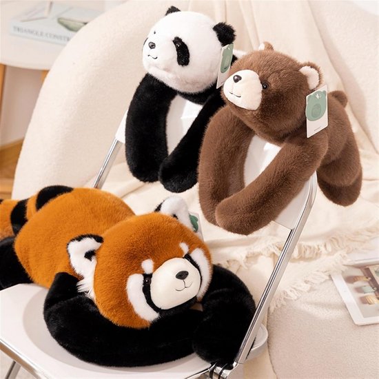 Zwaar Knuffeldier Panda Pluche Speelgoed - Kawaii Dieren Knuffel Kussen ...