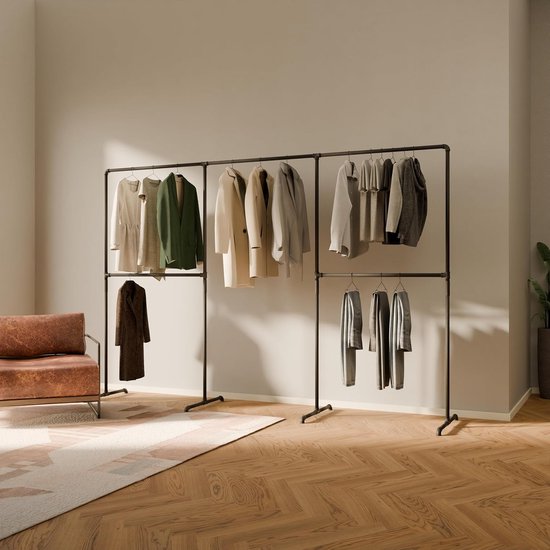 Vrijstaande Garderoberek in Zwart Industrieel Design - Solide ...