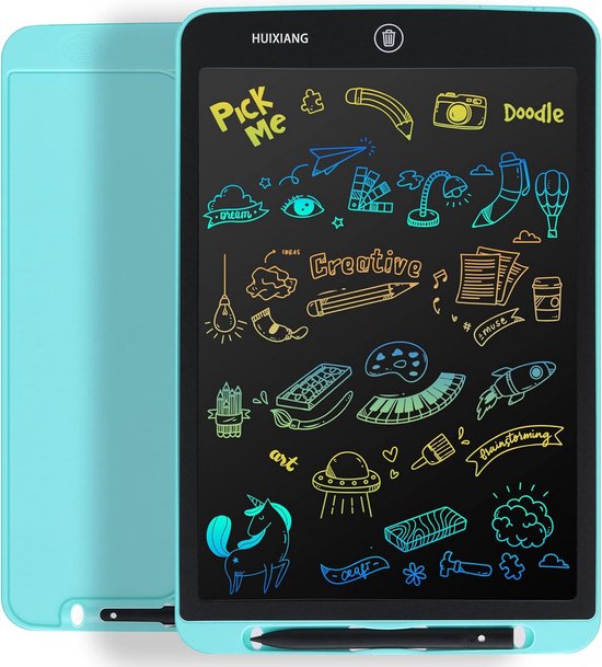 Groot LCD Tekentablet voor Kinderen en Volwassenen - Kleuren, Wisbaar ...