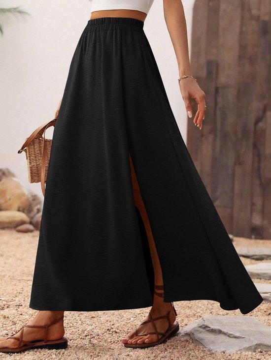Zomer maxi-rok voor dames met hoge split - Elegante boho stijl | bol
