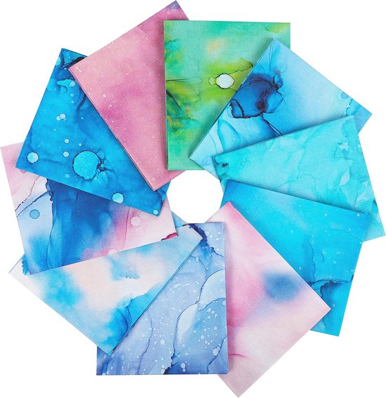 10 Pièces 18"x21" (46x53 cm) Fat Quarters Tissu Coton pour Quilting ...