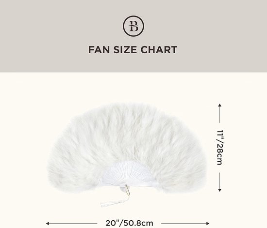 Marabou Feather Fan 1920s Foldable Hand Fans for Vintage Gatsby Party ...