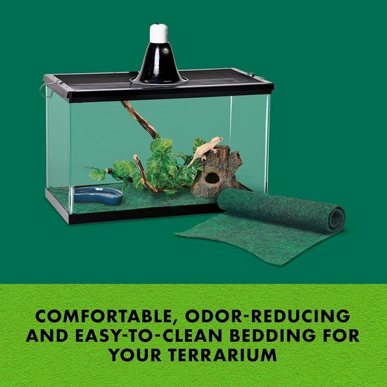Terrarium Liner voor Reptielen - Absorberend en Niet-Schurend - Groen ...