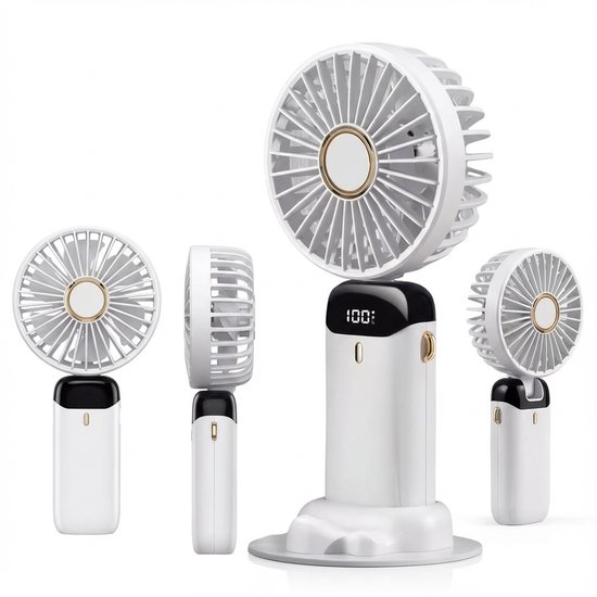 XSPLASH® Handventilator – Mini Ventilator – USB Oplaadbaar – LED ...