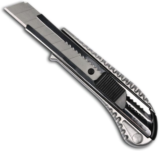 12 Stuks Multifunctionele Aluminium Cuttermessen met 18 mm Afbreekmes | bol