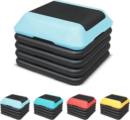 Aerobic Step Platform 16" met Verstelbare Hoogte voor Thuis Fitness | bol