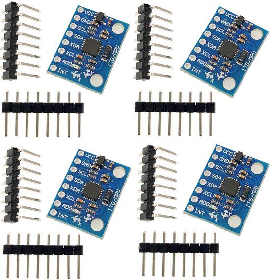 4x 6DOF GY-521 MPU-6050 Sensor Module: 3-Assige Gyroscoop en ...