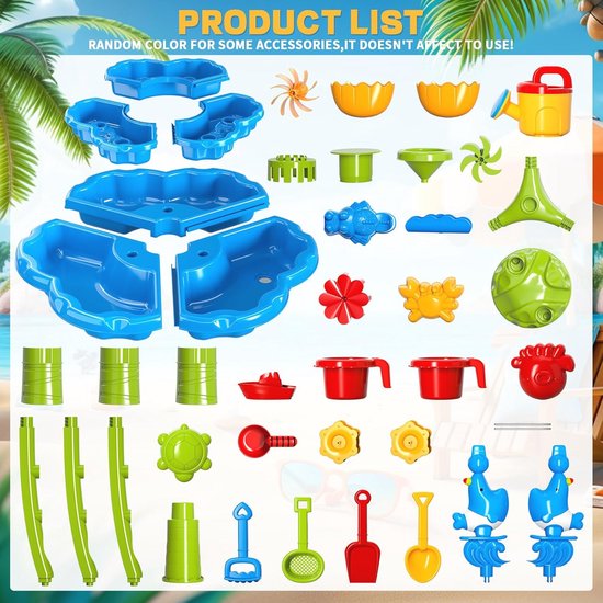 Waterspeeltafel voor kinderen - Zand- en watertafel voor buiten ...