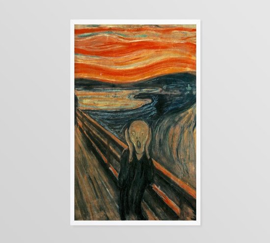 De Schreeuw, Edvard Munch - Foto op Forex - 60 x 90 cm | bol.com