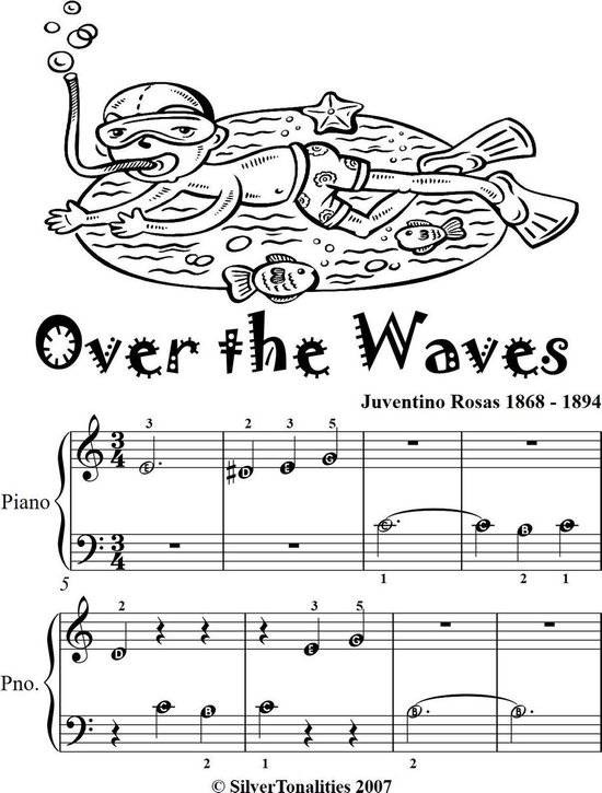 Over the Waves Beginner Piano Sheet Music Tadpole Edition (ebook ...