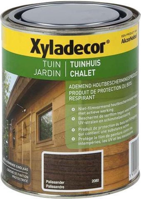Xyladecor Tuinhuis - Houtbeits - Mat - Palissander - 0.75L | bol.com