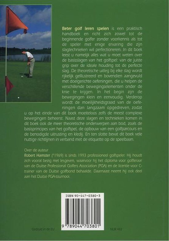 Beter Golf Leren Spelen, Robert Hamster | 9789044703801 | Boeken | bol