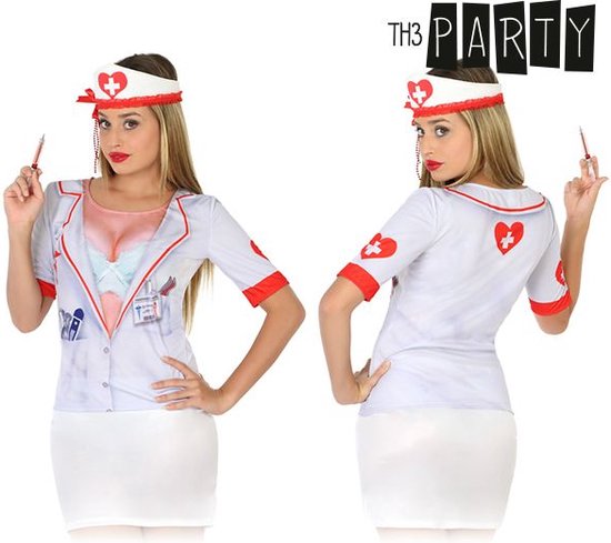 Adult T-shirt Th3 Party 6542 Bloody nurse - zuster pak - halloween ...
