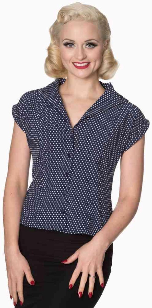 Dancing Days Blouse -M- LOVELY DAY Blauw/Wit | bol.com