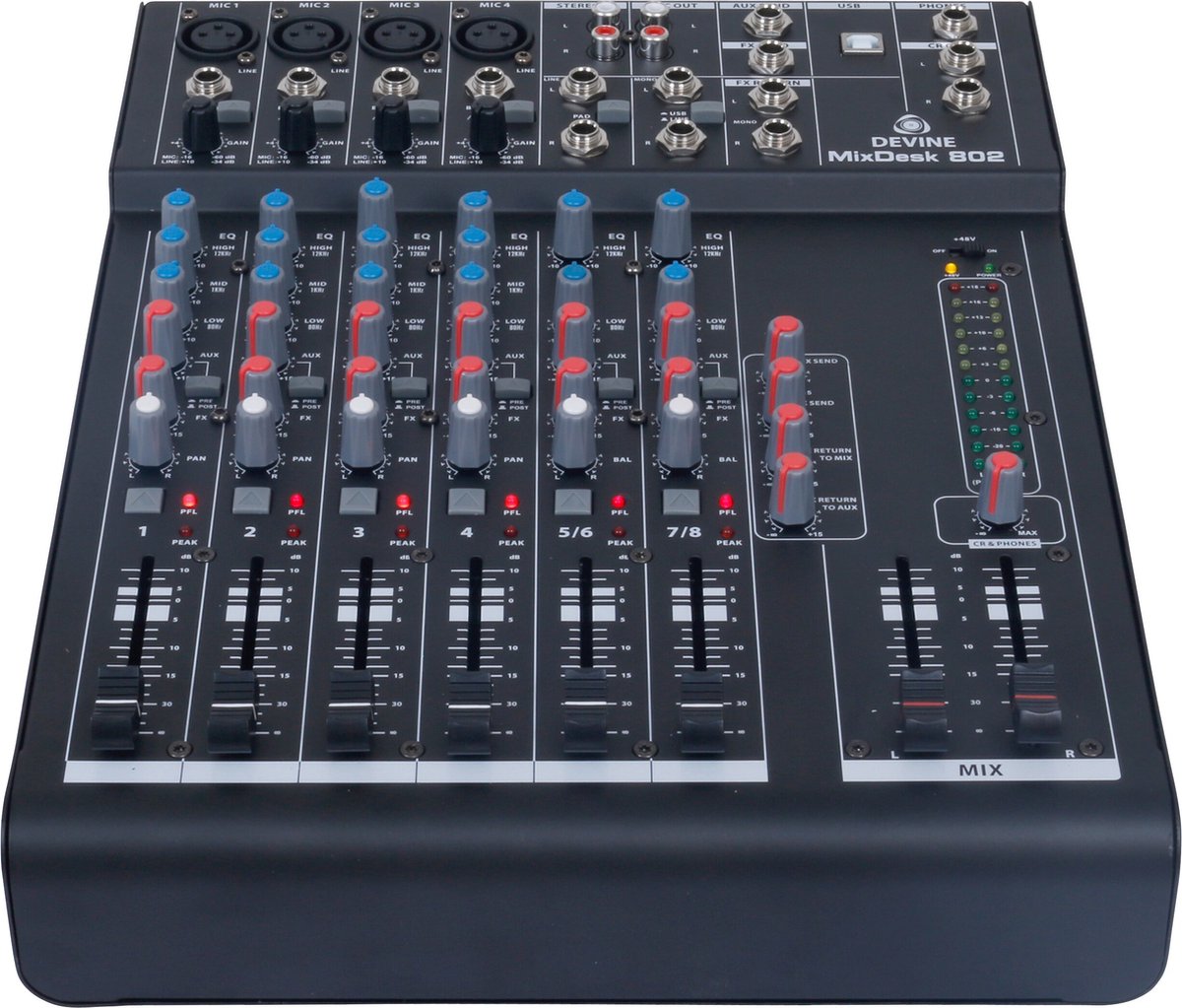 Devine MixDesk 802 8-kanaals mixer | bol.com