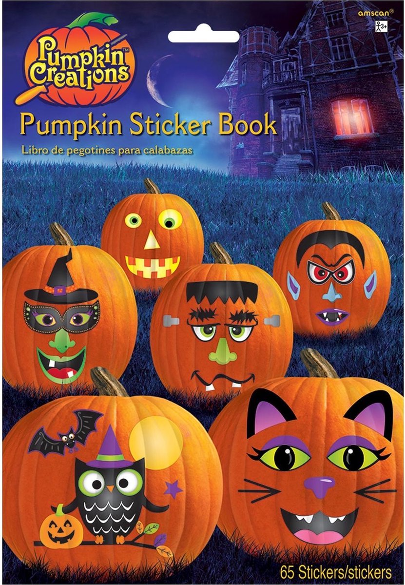 65 pompoen sticker decoraties - Feestdecoratievoorwerp | bol.com