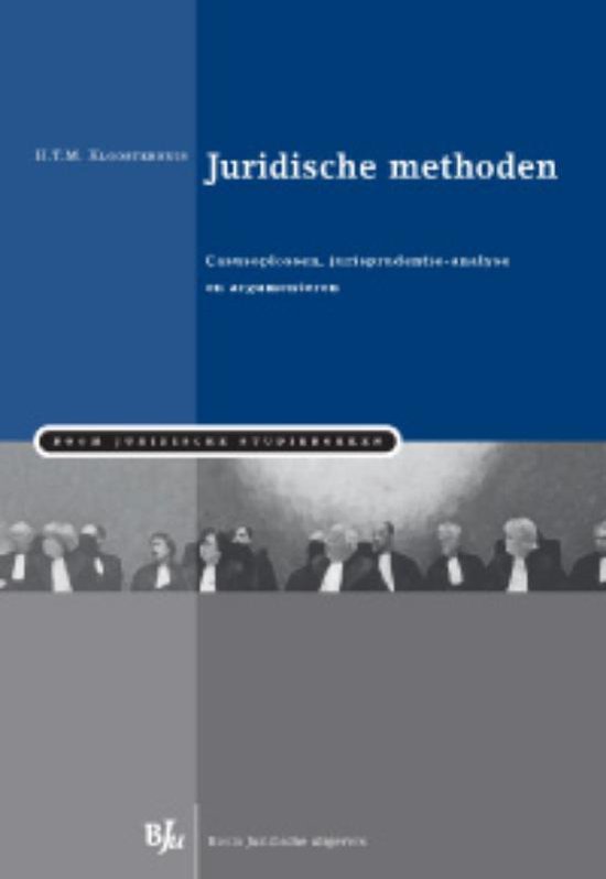 Juridische methoden | 9789089741707 | H.T.M. Kloosterhuis | Boeken | bol
