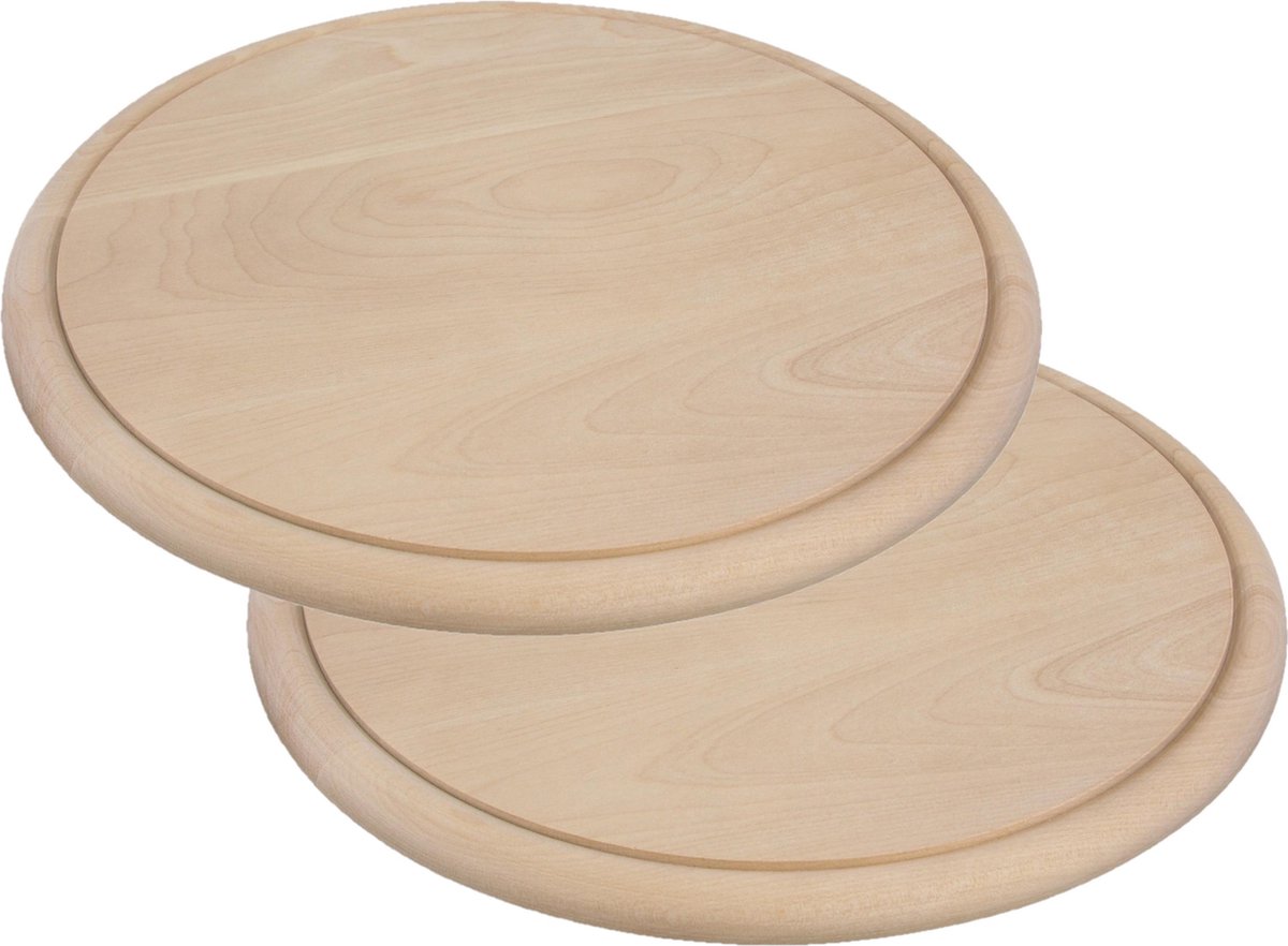 Set van 3x stuks ronde houten ham ontbijt planken / broodplank ...