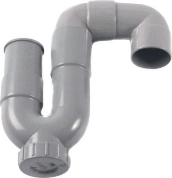 Dyka PVC universeel sifon 40mm grijs | bol.com