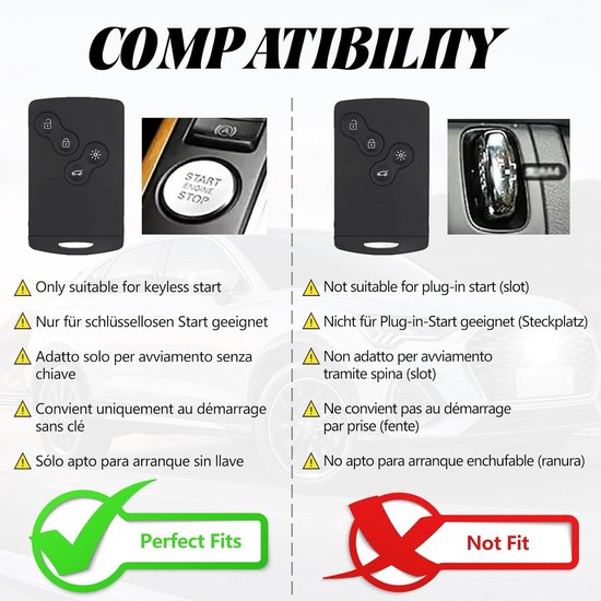 TPU Sleutelhoes voor diverse Renault modellen: Clio, Scenic, Laguna ...