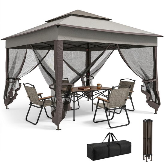 Elegantes Pavillon Mit Insektenschutz Ebenbild
