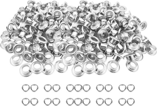 Zilveren Oogjes met Ringen voor Leer, Kleding en Knutselprojecten | bol