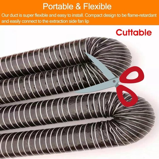 Ventilatieslang PVC - Flexibele Luchtslang - Verwarming Koeling Uitlaat ...